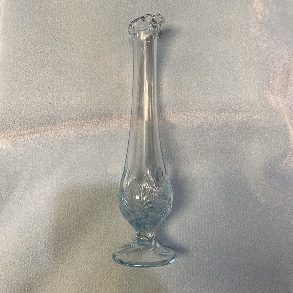 Fenton | Dining | Fenton Light Blue Swung Inverted Strawberry Glass ...